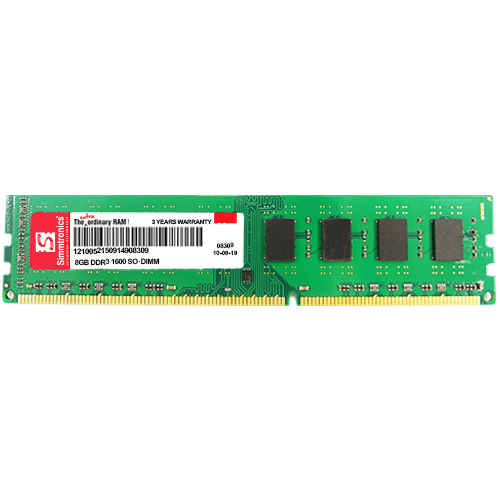 8GB DDR3 DESKTOP RAM 1600 MHZ Simmtronics 8GB DDR3 DESKTOP RAM 1600 MHZ Simmtronics